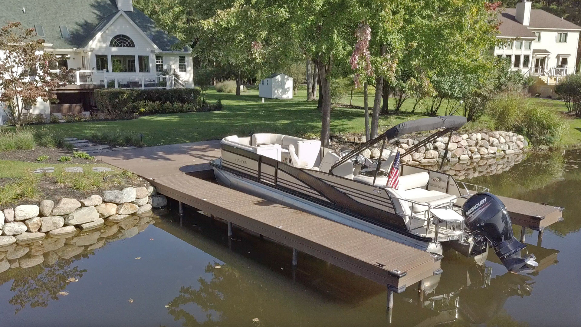 Traverse City, Michigan - Water's Edge Dock and Hoist