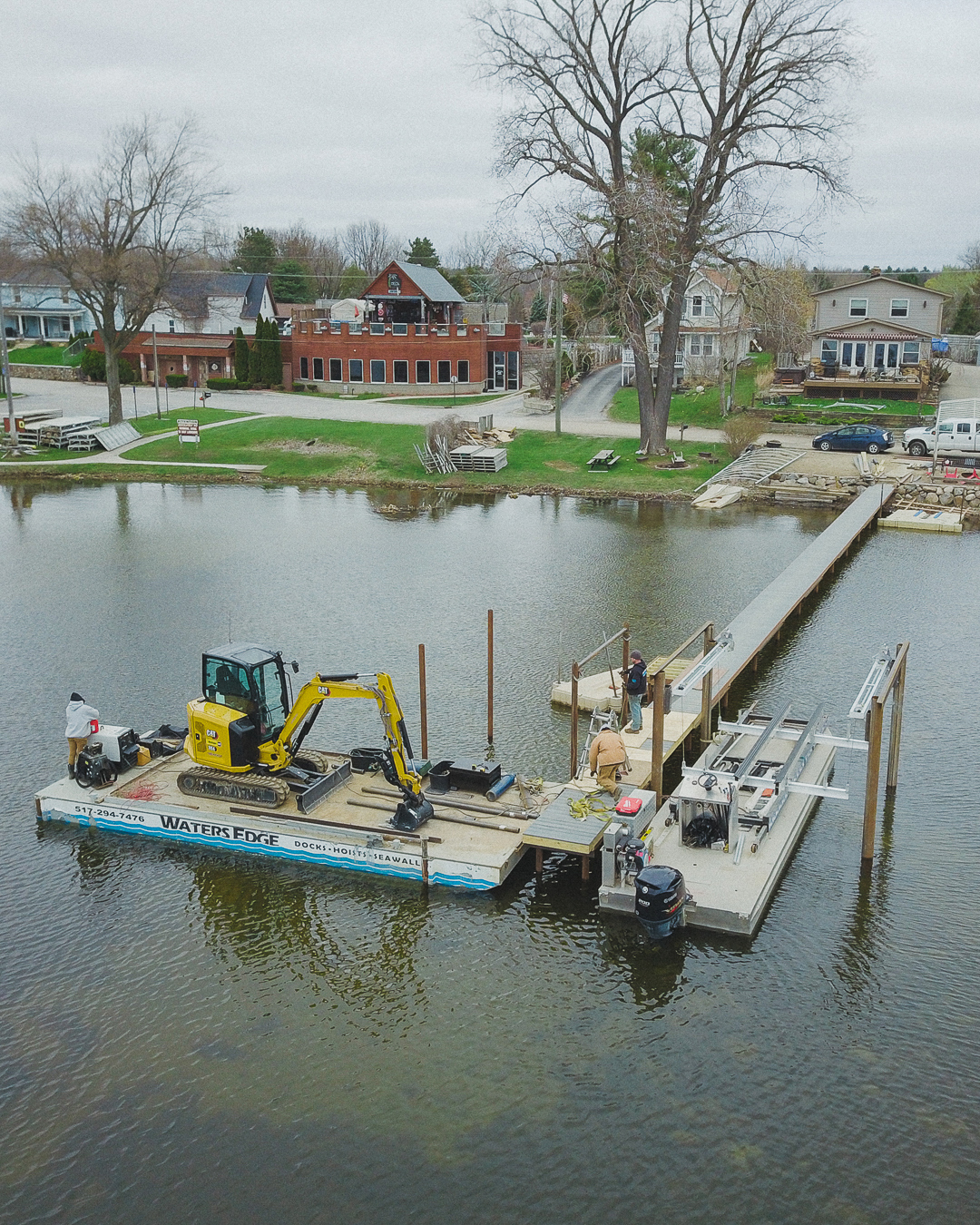 Milford, Michigan - Water's Edge Dock and Hoist