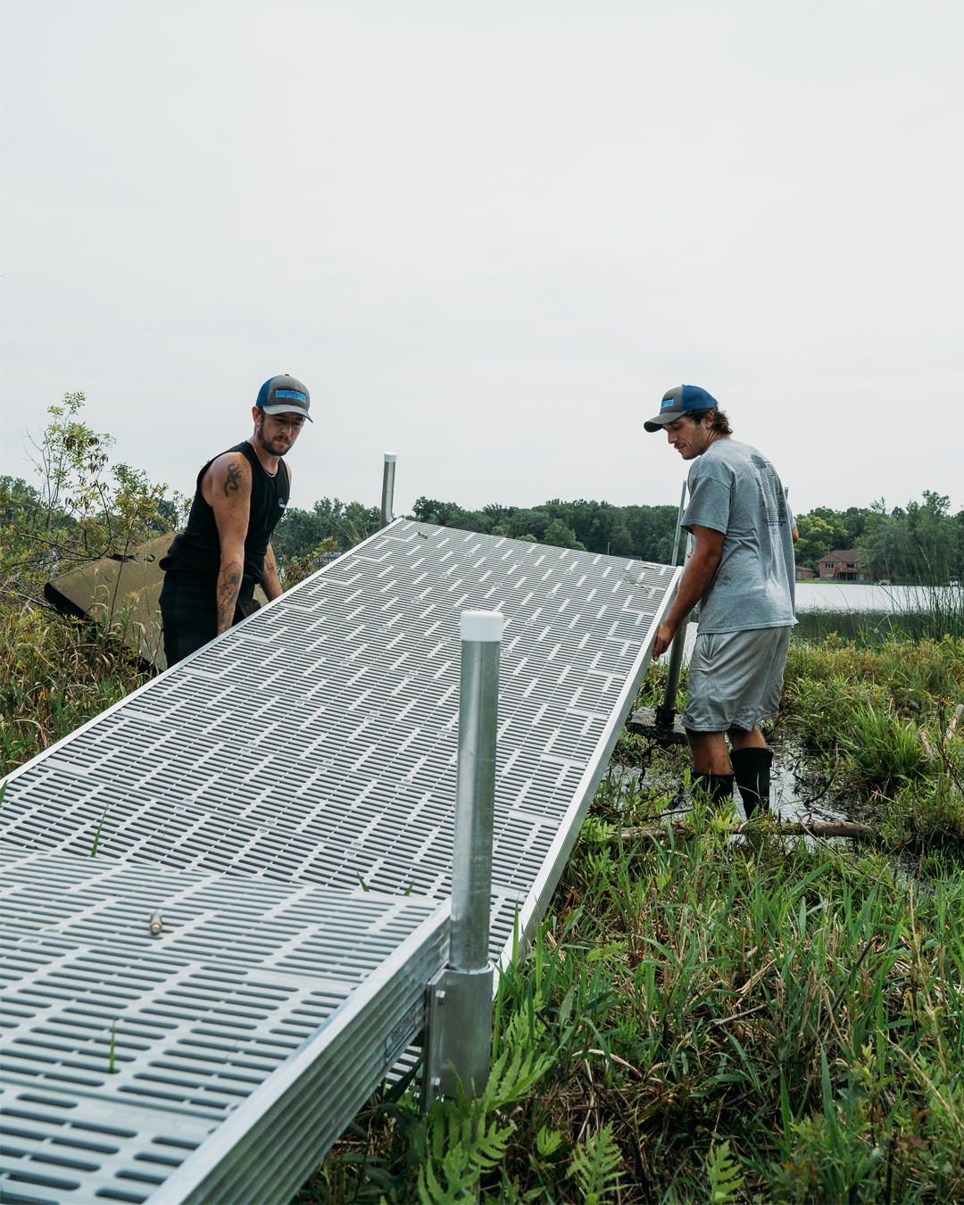 Cadillac, Michigan - Water's Edge Dock and Hoist