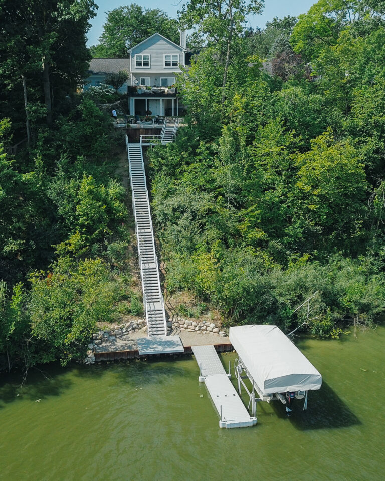 Ann Arbor, Michigan - Water's Edge Dock and Hoist